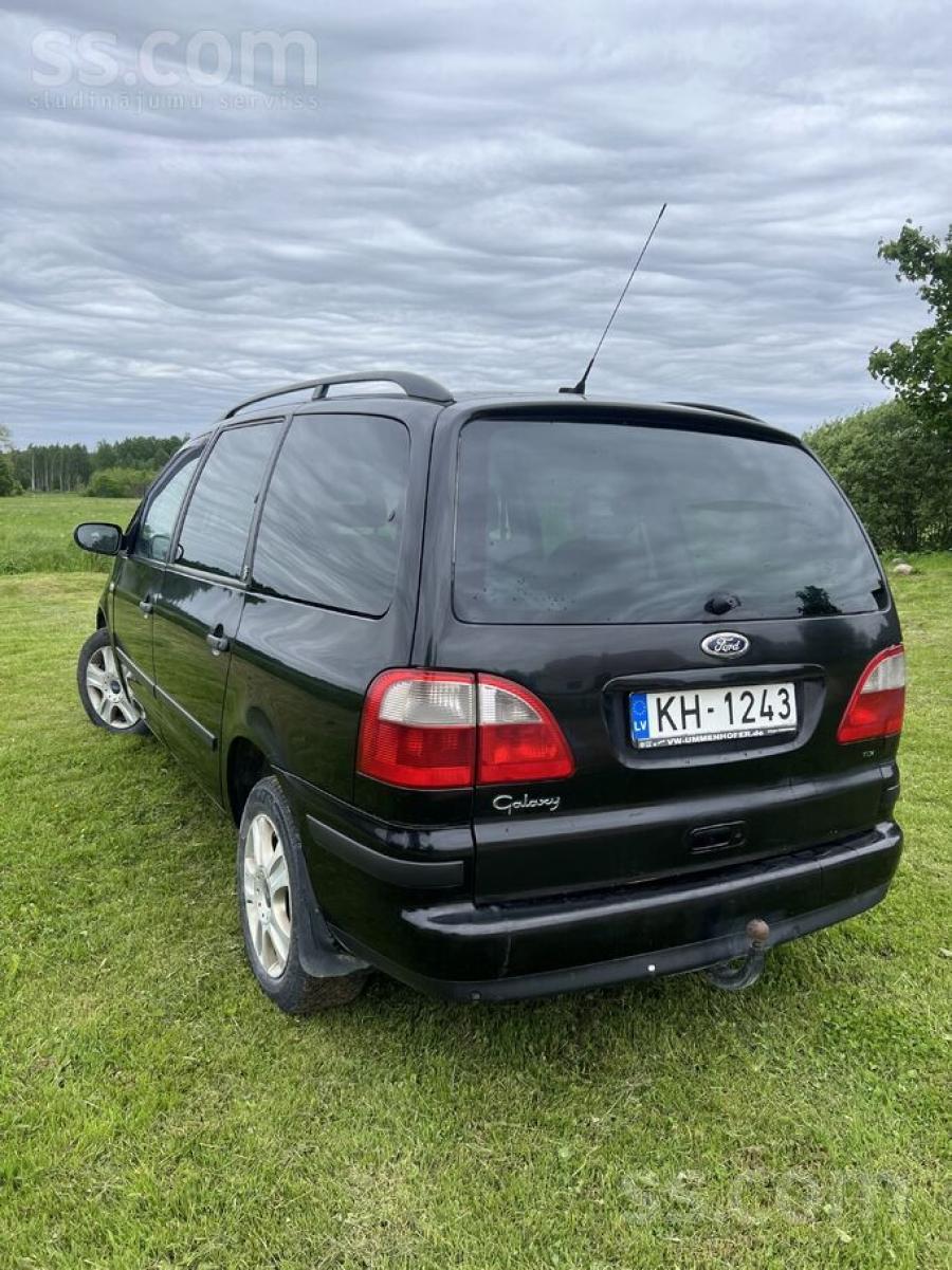 Black Ford Galaxy 2003 in Rezekne, with an engine capacity of 1.90 L and mileage of 360 thousand km for 1450 €, photo 4 on AUTOMOTO.COM.LV