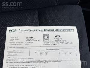 Black Ford Galaxy 2009 in Rezekne, with an engine capacity of 2.20 L and mileage of 0 thousand km for 4450 €, photo 12 on AUTOMOTO.COM.LV