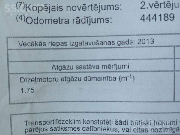 Blue Ford Galaxy 2001 in Daugavpils, with an engine capacity of 1.90 L and mileage of 448 thousand km for 1650 €, photo 8 on AUTOMOTO.COM.LV
