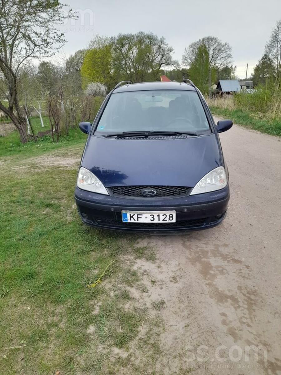 Blue Ford Galaxy 2002 in Jelgava, with an engine capacity of 1.90 L and mileage of 0 thousand km for 1450 €, photo 1 on AUTOMOTO.COM.LV