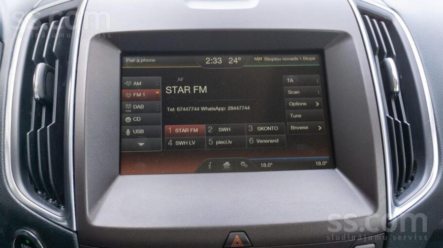 Blue Ford Galaxy 2015 in Riga, with an engine capacity of 2.00 L and mileage of 360 thousand km for 8190 €, photo 21 on AUTOMOTO.COM.LV