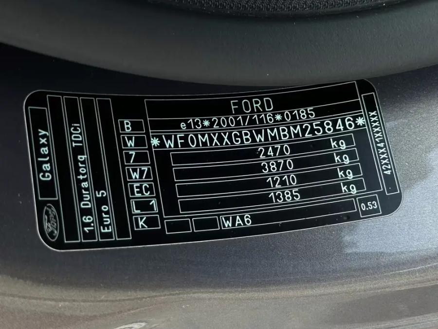 Brūns Ford Galaxy 2012 Jūrmala, ar dzinēja tilpumu 1.60 L un nobraukumu 288 tūkst. km par 5590 €, foto 26 vietnē AUTOMOTO.COM.LV