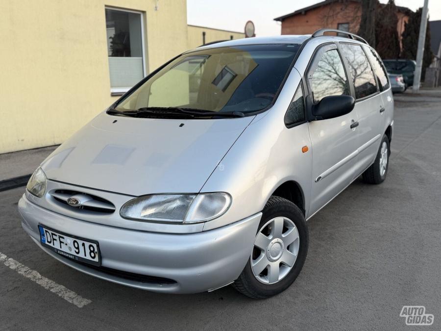 Pelēks Ford Galaxy 1999 Kauņa, ar dzinēja tilpumu 1.90 L un nobraukumu 256 tūkst. km par 1050 €, foto 1 vietnē AUTOMOTO.COM.LV