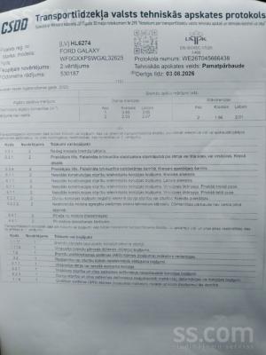 Серый Форд Галакси 1999 в Тукумс, объемом двигателя 1.90 л и пробегом 530 тыс. км за 600 €, фото 8 на AUTOMOTO.COM.LV