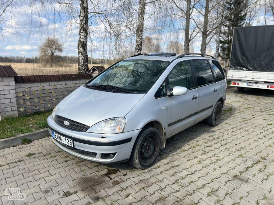 Grey Ford Galaxy 2001 in Vilnius, with an engine capacity of 1.90 L and mileage of 243 thousand km for 650 €, photo 1 on AUTOMOTO.COM.LV