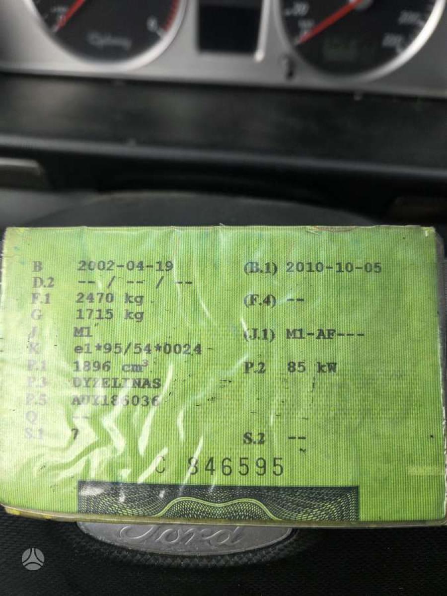 Серый Форд Галакси 2002 в Каунас, объемом двигателя 1.90 л и пробегом 529 тыс. км за 799 €, фото 13 на AUTOMOTO.COM.LV