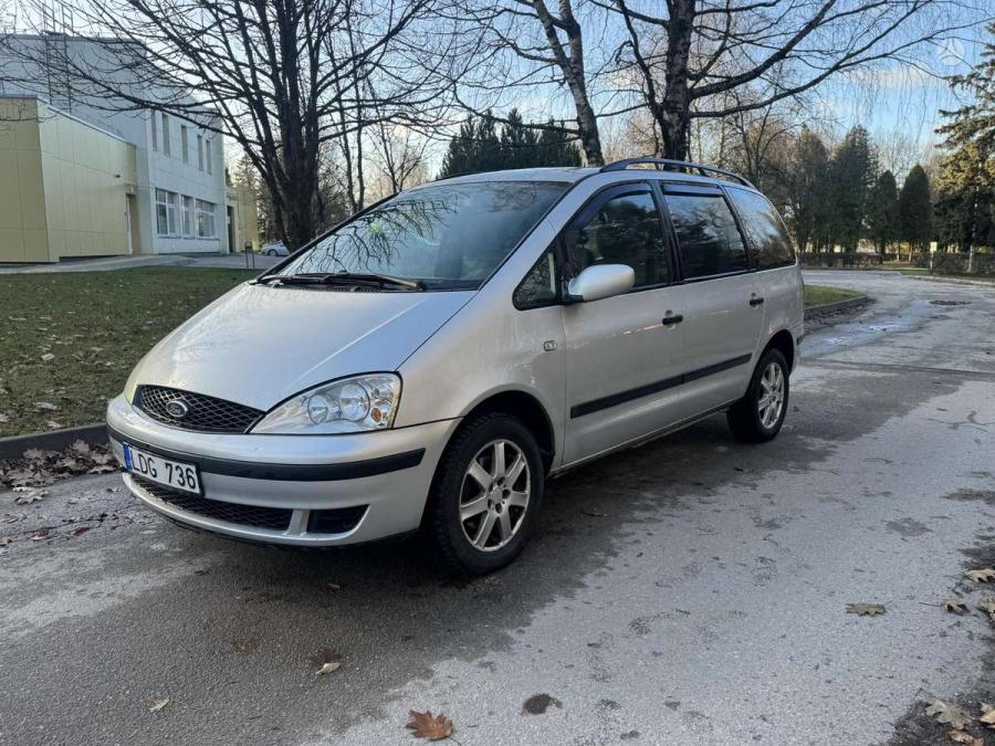 Pelēks Ford Galaxy 2003 Plungė, ar dzinēja tilpumu 1.90 L un nobraukumu 222 tūkst. km par 1470 €, foto 1 vietnē AUTOMOTO.COM.LV