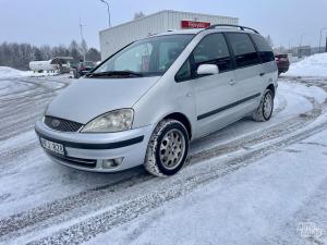 Pelēks Ford Galaxy 2003 Viļņa, ar dzinēja tilpumu 1.90 L un nobraukumu 360 tūkst. km par 1650 €, foto  vietnē AUTOMOTO.COM.LV