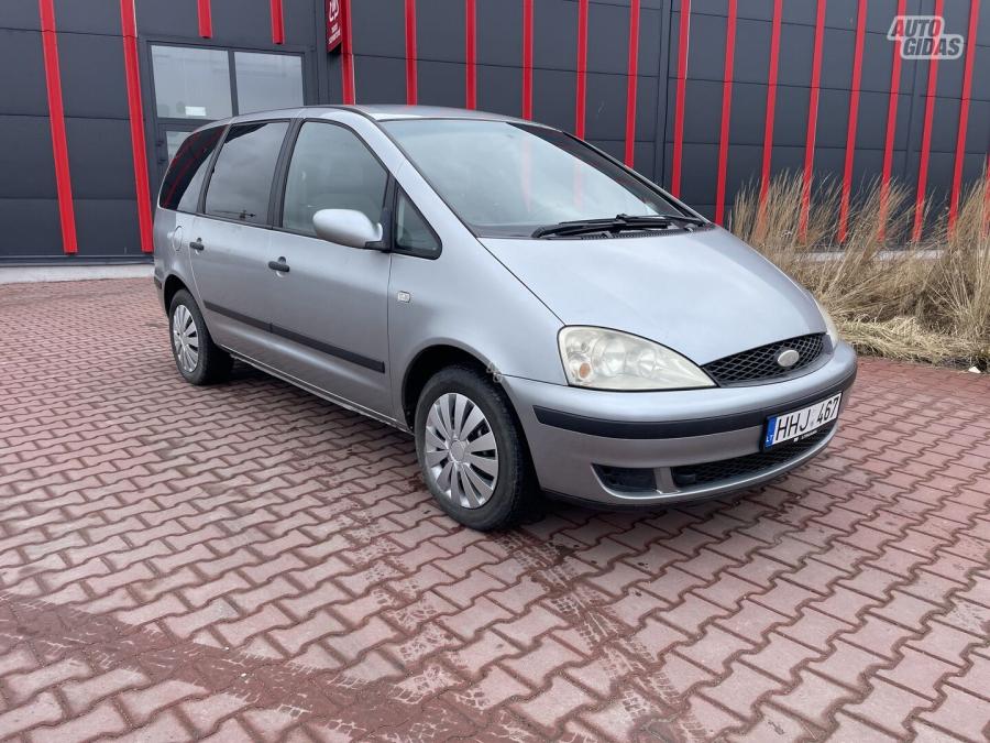 Pelēks Ford Galaxy 2003 Viļņa, ar dzinēja tilpumu 1.90 L un nobraukumu 331 tūkst. km par 1500 €, foto 4 vietnē AUTOMOTO.COM.LV