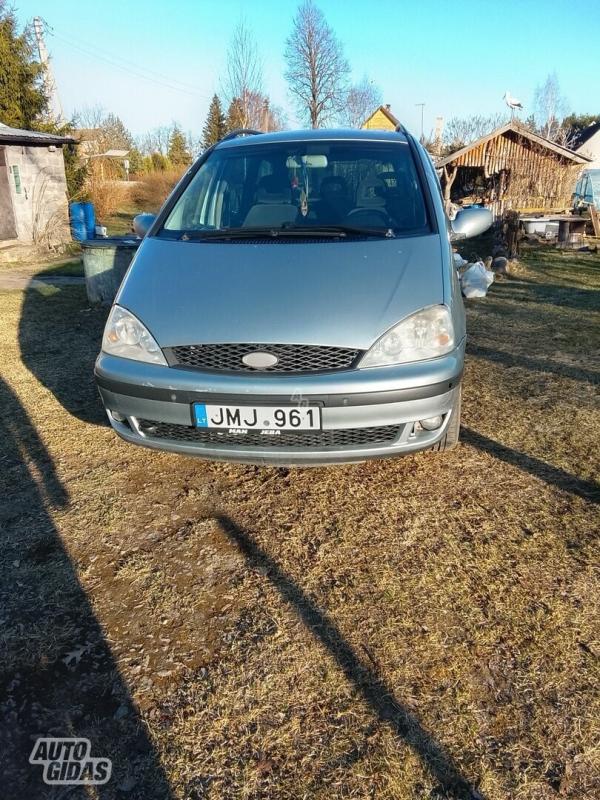 Pelēks Ford Galaxy 2003 Panevēža, ar dzinēja tilpumu 1.90 L un nobraukumu 4308 tūkst. km par 1200 €, foto 1 vietnē AUTOMOTO.COM.LV