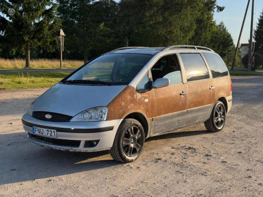 Grey Ford Galaxy 2004 in Vilnius, with an engine capacity of 1.90 L and mileage of 310 thousand km for 950 €, photo 1 on AUTOMOTO.COM.LV