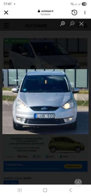 Grey Ford Galaxy 2008 in Siauliai, with an engine capacity of 2.00 L and mileage of 304 thousand km for 3200 €, photo 3 on AUTOMOTO.COM.LV