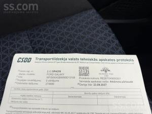 Pelēks Ford Galaxy 2009 Rēzekne, ar dzinēja tilpumu 2.00 L un nobraukumu 0 tūkst. km par 4250 €, foto 12 vietnē AUTOMOTO.COM.LV