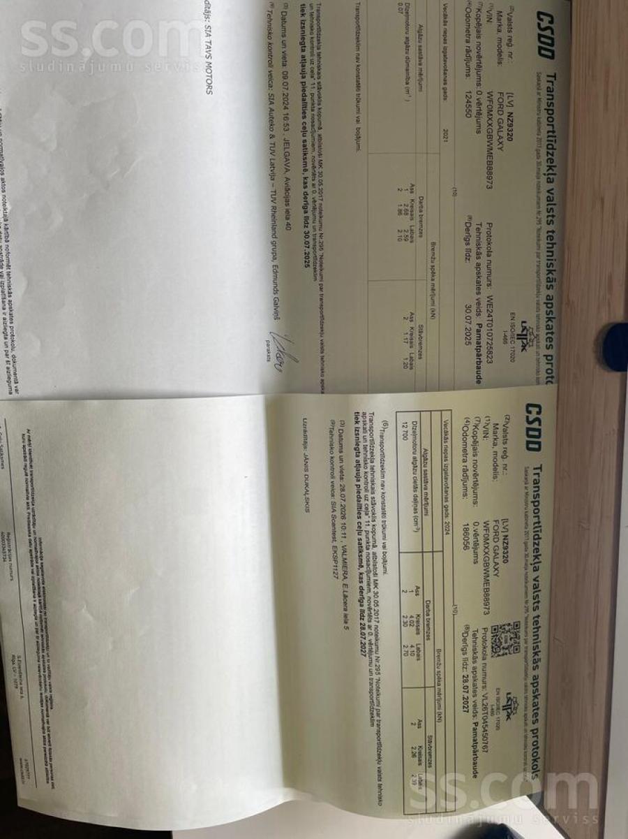 Grey Ford Galaxy 2014 in Valmiera, with an engine capacity of 2.00 L and mileage of 188 thousand km for 6000 €, photo 11 on AUTOMOTO.COM.LV