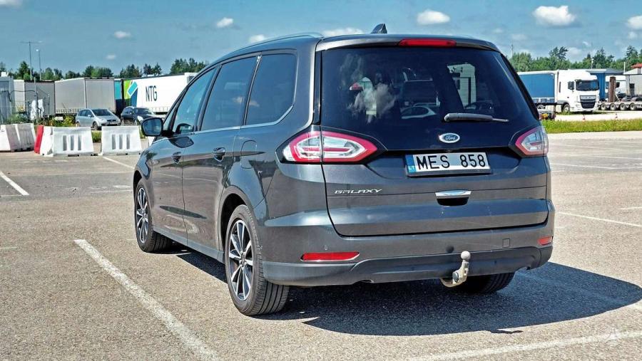 Grey Ford Galaxy 2021 in Vilnius, with an engine capacity of 2.00 L and mileage of 73 thousand km for 18700 €, photo 6 on AUTOMOTO.COM.LV