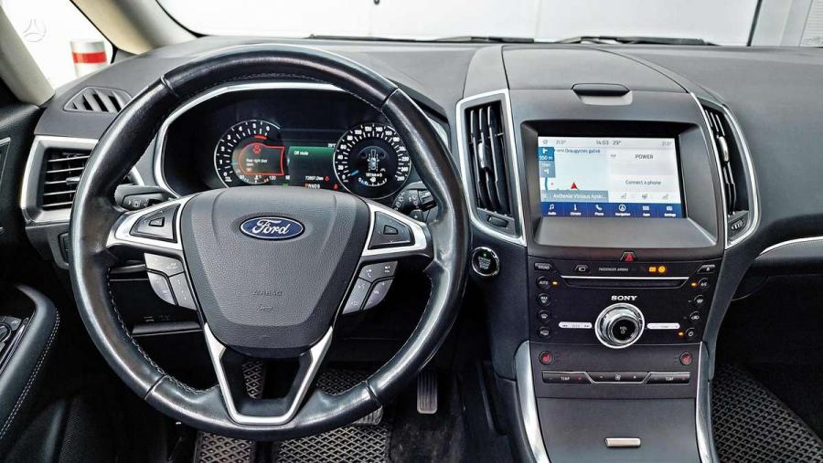 Grey Ford Galaxy 2021 in Vilnius, with an engine capacity of 2.00 L and mileage of 73 thousand km for 18700 €, photo 23 on AUTOMOTO.COM.LV