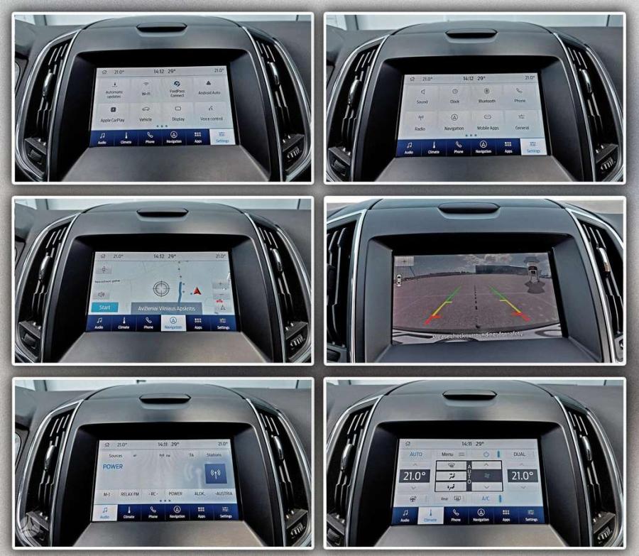 Grey Ford Galaxy 2021 in Vilnius, with an engine capacity of 2.00 L and mileage of 73 thousand km for 18700 €, photo 30 on AUTOMOTO.COM.LV