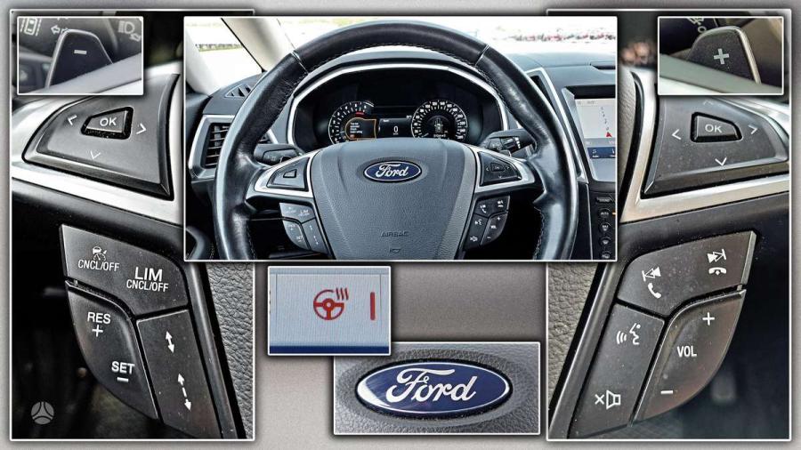 Grey Ford Galaxy 2021 in Vilnius, with an engine capacity of 2.00 L and mileage of 73 thousand km for 18700 €, photo 37 on AUTOMOTO.COM.LV