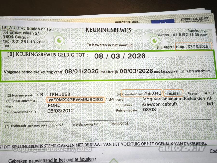 Grey Ford Galaxy 2012 in Tartu, with an engine capacity of 2.20 L and mileage of 261 thousand km for 7790 €, photo 6 on AUTOMOTO.COM.LV