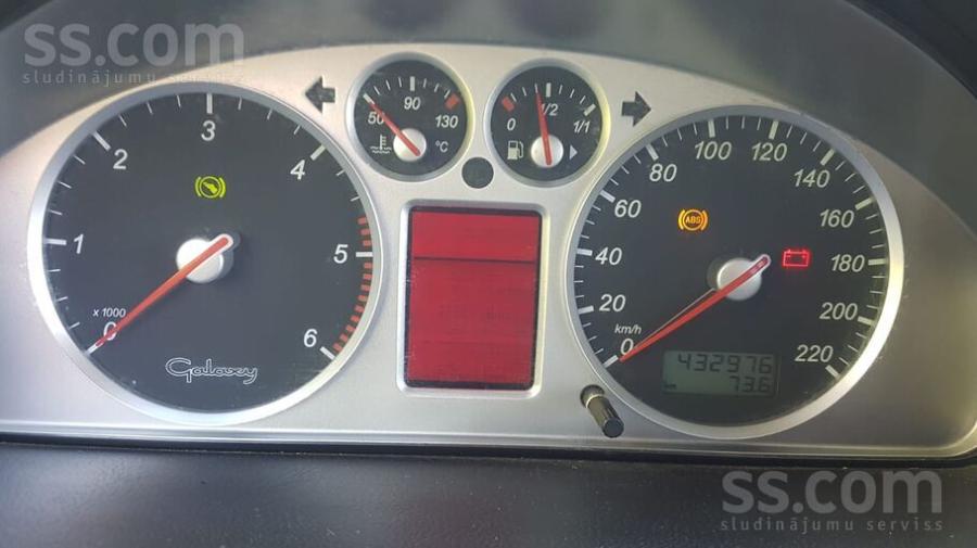 Ford Galaxy 2000 in Ogre, with an engine capacity of 1.90 L and mileage of 433 thousand km for 1100 €, photo 8 on AUTOMOTO.COM.LV