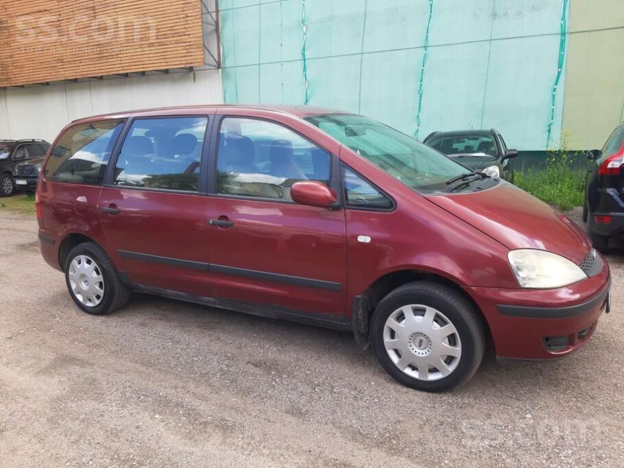 Red Ford Galaxy 2001 in Daugavpils, with an engine capacity of 1.90 L and mileage of 0 thousand km for 1350 €, photo 5 on AUTOMOTO.COM.LV