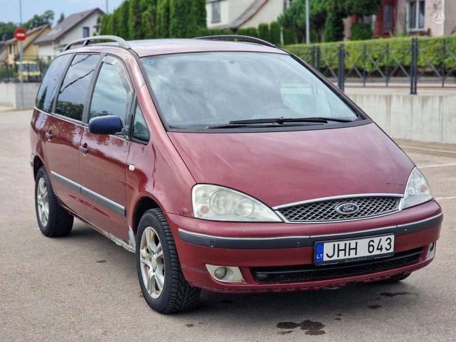Red Ford Galaxy 2004 in Telschi, with an engine capacity of 1.90 L and mileage of 326 thousand km for 1200 €, photo 1 on AUTOMOTO.COM.LV