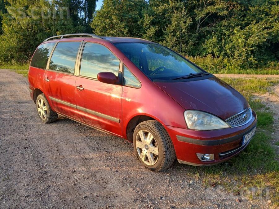 Sarkans Ford Galaxy 2005 Rēzekne, ar dzinēja tilpumu 1.90 L un nobraukumu 350 tūkst. km par 1300 €, foto 1 vietnē AUTOMOTO.COM.LV