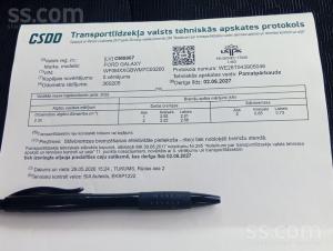 Красный Форд Галакси 2007 в Тукумс, объемом двигателя 2.00 л и пробегом 361 тыс. км за 3750 €, фото 14 на AUTOMOTO.COM.LV