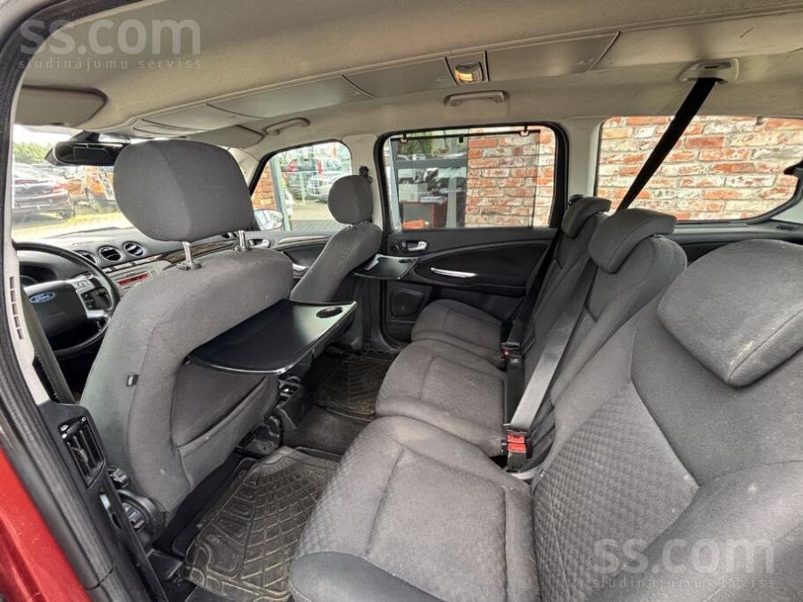 Red Ford Galaxy 2009 in Talsi, with an engine capacity of 2.00 L and mileage of 0 thousand km for 2770 €, photo 9 on AUTOMOTO.COM.LV