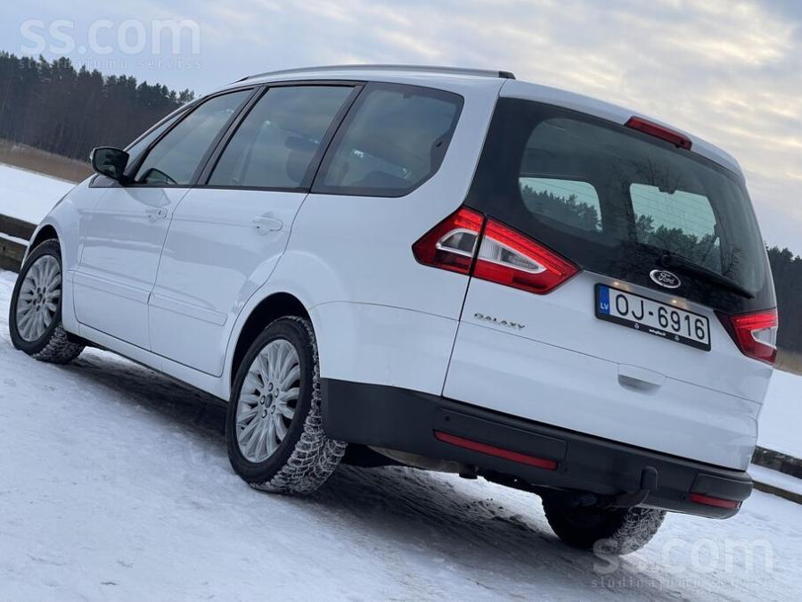 White Ford Galaxy 2013 in Jurmala, with an engine capacity of 2.00 L and mileage of 0 thousand km for 6350 €, photo 1 on AUTOMOTO.COM.LV
