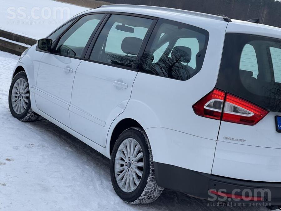White Ford Galaxy 2013 in Jurmala, with an engine capacity of 2.00 L and mileage of 0 thousand km for 6350 €, photo 3 on AUTOMOTO.COM.LV