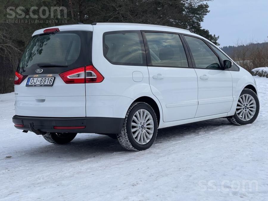 White Ford Galaxy 2013 in Jurmala, with an engine capacity of 2.00 L and mileage of 0 thousand km for 6350 €, photo 5 on AUTOMOTO.COM.LV