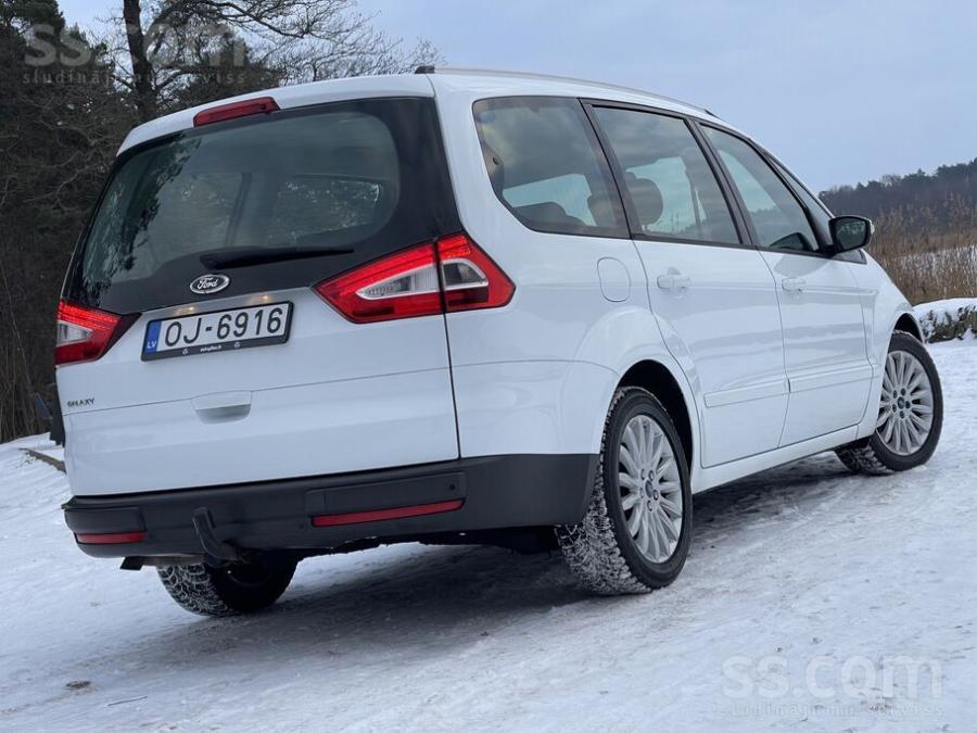 White Ford Galaxy 2013 in Jurmala, with an engine capacity of 2.00 L and mileage of 0 thousand km for 6350 €, photo 7 on AUTOMOTO.COM.LV