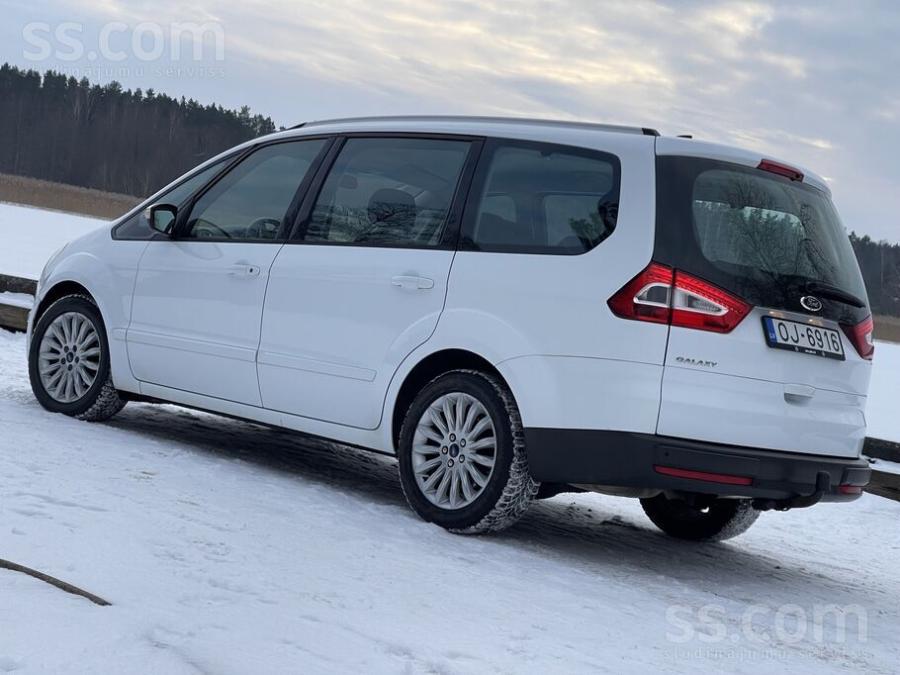 White Ford Galaxy 2013 in Jurmala, with an engine capacity of 2.00 L and mileage of 0 thousand km for 6350 €, photo 9 on AUTOMOTO.COM.LV