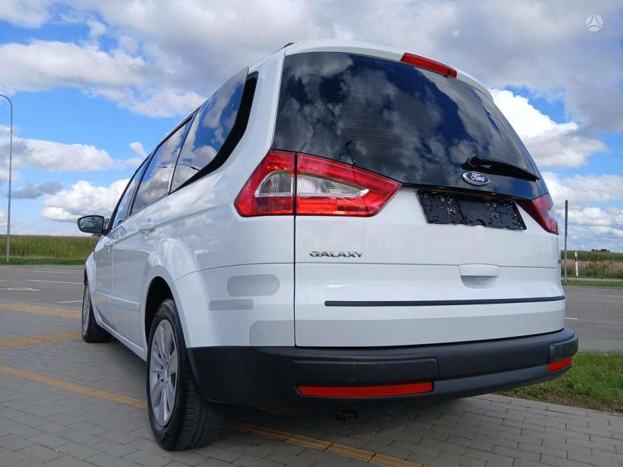 White Ford Galaxy 2013 in Marijampole, with an engine capacity of 1.60 L and mileage of 127 thousand km for 5550 €, photo 20 on AUTOMOTO.COM.LV