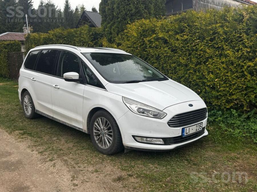 White Ford Galaxy 2016 in Riga, with an engine capacity of 2.00 L and mileage of 296 thousand km for 5200 €, photo 1 on AUTOMOTO.COM.LV