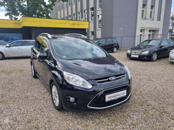 Black Ford Grand C-MAX 2011 in Kaunas, with an engine capacity of 1.60 L and mileage of 192 thousand km for 3400 €, photo 1 on AUTOMOTO.COM.LV