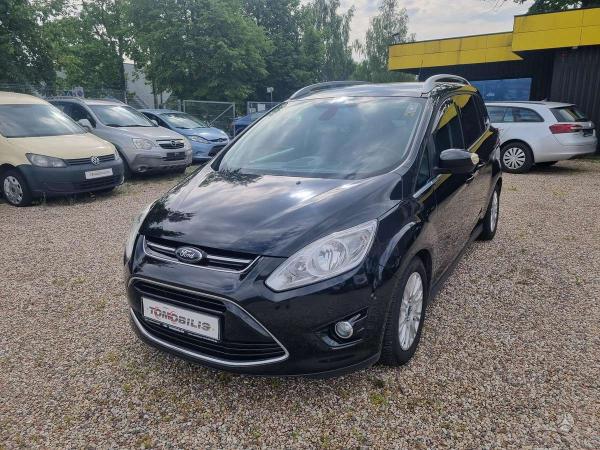 Black Ford Grand C-MAX 2011 in Kaunas, with an engine capacity of 1.60 L and mileage of 192 thousand km for 3400 €, photo 4 on AUTOMOTO.COM.LV