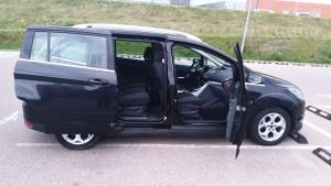 Black Ford Grand C-MAX 2011 in Vilnius, with an engine capacity of 2.00 L and mileage of 310 thousand km for 3230 €, photo 3 on AUTOMOTO.COM.LV