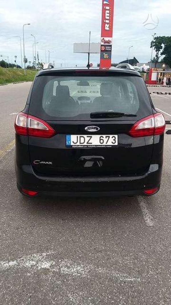 Black Ford Grand C-MAX 2011 in Vilnius, with an engine capacity of 2.00 L and mileage of 310 thousand km for 3230 €, photo 10 on AUTOMOTO.COM.LV