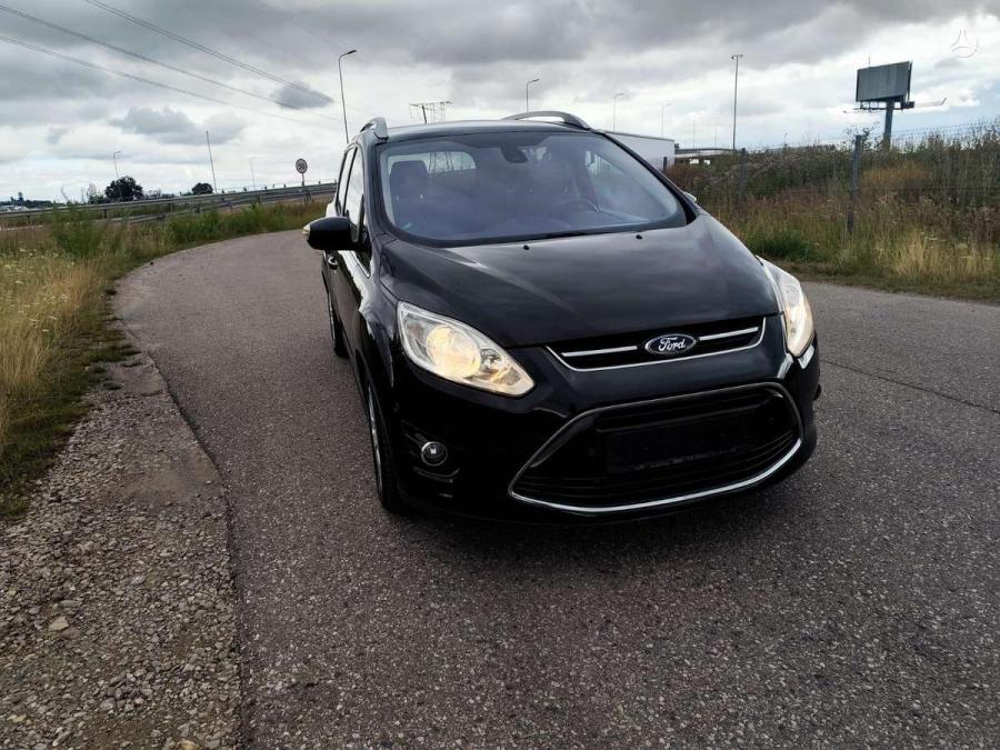 Black Ford Grand C-MAX 2011 in Marijampole, with an engine capacity of 1.56 L and mileage of 276 thousand km for 3450 €, photo 13 on AUTOMOTO.COM.LV