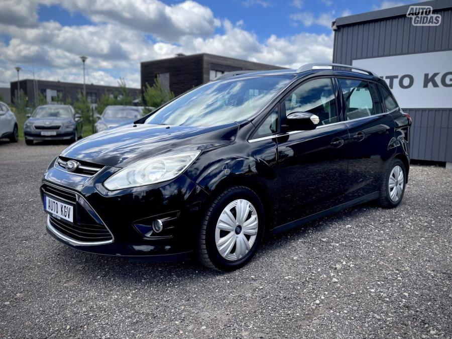 Black Ford Grand C-MAX 2012 in Vilnius, with an engine capacity of 1.60 L and mileage of 308 thousand km for 4999 €, photo 3 on AUTOMOTO.COM.LV