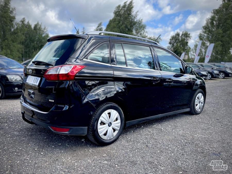Black Ford Grand C-MAX 2012 in Vilnius, with an engine capacity of 1.60 L and mileage of 308 thousand km for 4999 €, photo 7 on AUTOMOTO.COM.LV