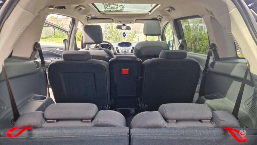 Black Ford Grand C-MAX 2012 in Siauliai, with an engine capacity of 2.00 L and mileage of 239 thousand km for 3500 €, photo 13 on AUTOMOTO.COM.LV