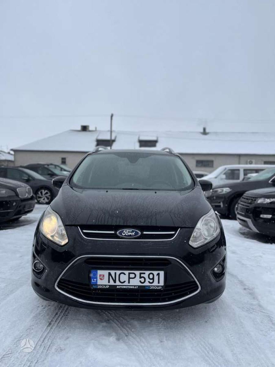 Black Ford Grand C-MAX 2013 in Marijampole, with an engine capacity of 2.00 L and mileage of 196 thousand km for 5100 €, photo 6 on AUTOMOTO.COM.LV