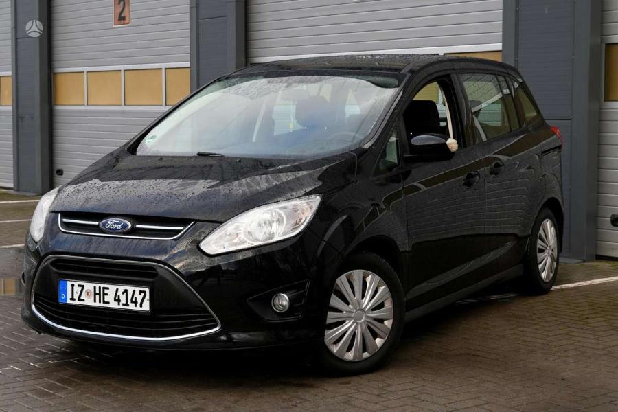 Black Ford Grand C-MAX 2014 in Kretinga, with an engine capacity of 1.00 L and mileage of 171 thousand km for 4999 €, photo 3 on AUTOMOTO.COM.LV