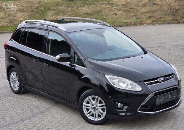 Black Ford Grand C-MAX 2014 in Vilnius, with an engine capacity of 1.60 L and mileage of 203 thousand km for 3700 €, photo 2 on AUTOMOTO.COM.LV