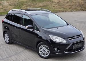 Black Ford Grand C-MAX 2014 in Vilnius, with an engine capacity of 1.60 L and mileage of 203 thousand km for 3700 €, photo 3 on AUTOMOTO.COM.LV