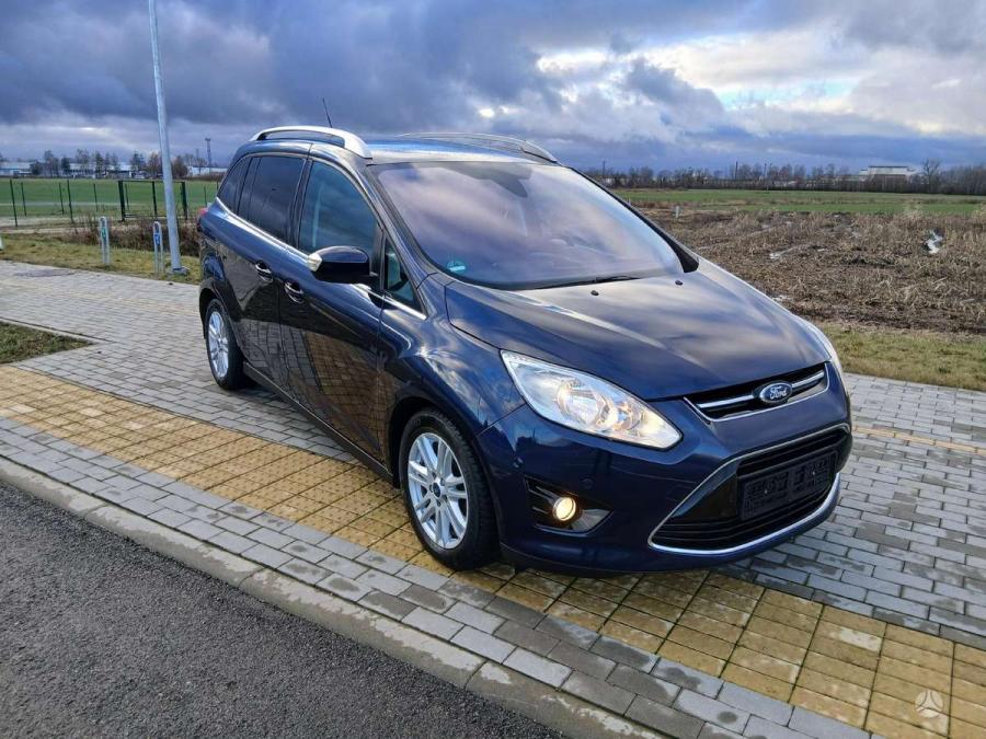 Blue Ford Grand C-MAX 2012 in Marijampole, with an engine capacity of 2.00 L and mileage of 209 thousand km for 4750 €, photo 14 on AUTOMOTO.COM.LV