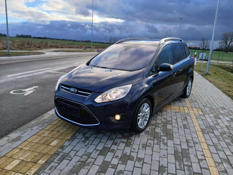 Blue Ford Grand C-MAX 2012 in Marijampole, with an engine capacity of 2.00 L and mileage of 209 thousand km for 4750 €, photo 15 on AUTOMOTO.COM.LV